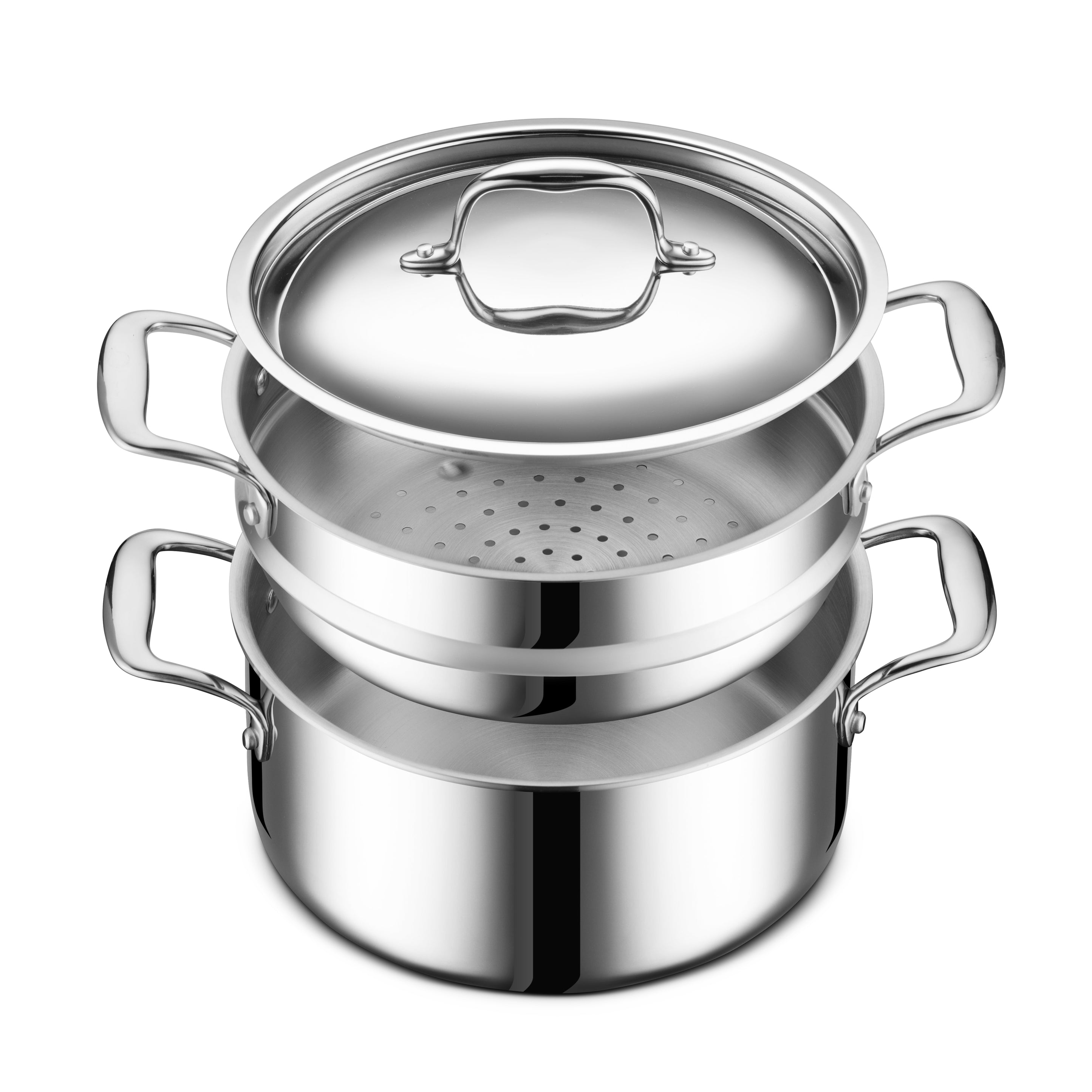 5-Ply Stainless Steel Cookware Set 14-pc | Legend Cookware